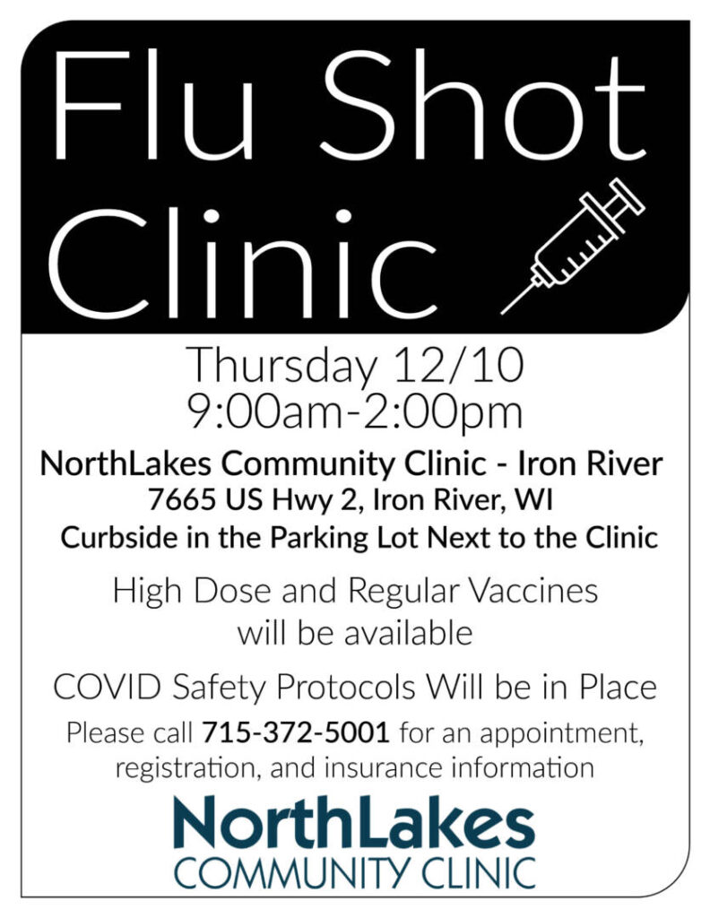 Flu Shot Clinic in Iron River – NorthLakes Community Clinic